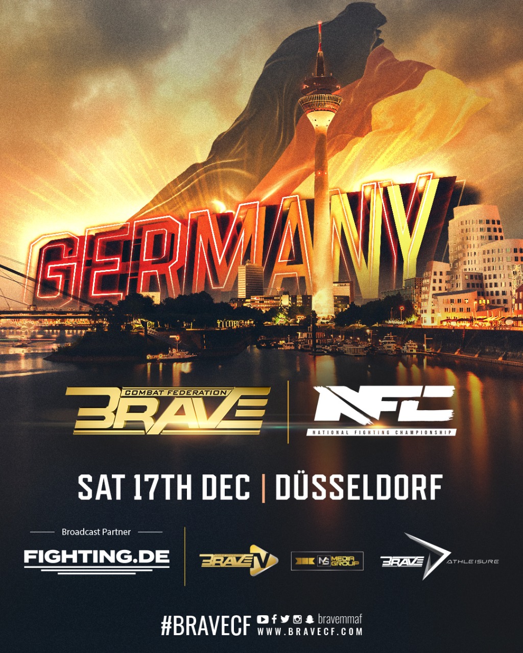 BRAVE CF returns to Germany on December 17th in association with NFC