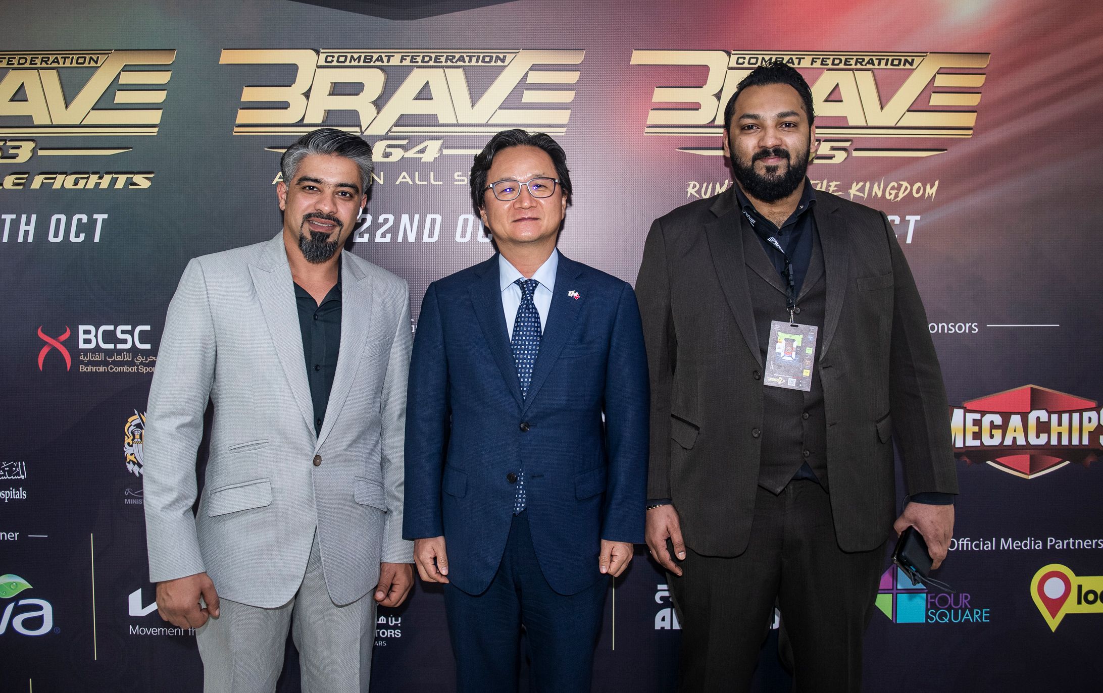 South Korea Ambassador to Bahrain is present at BRAVE CF 64 to support ...