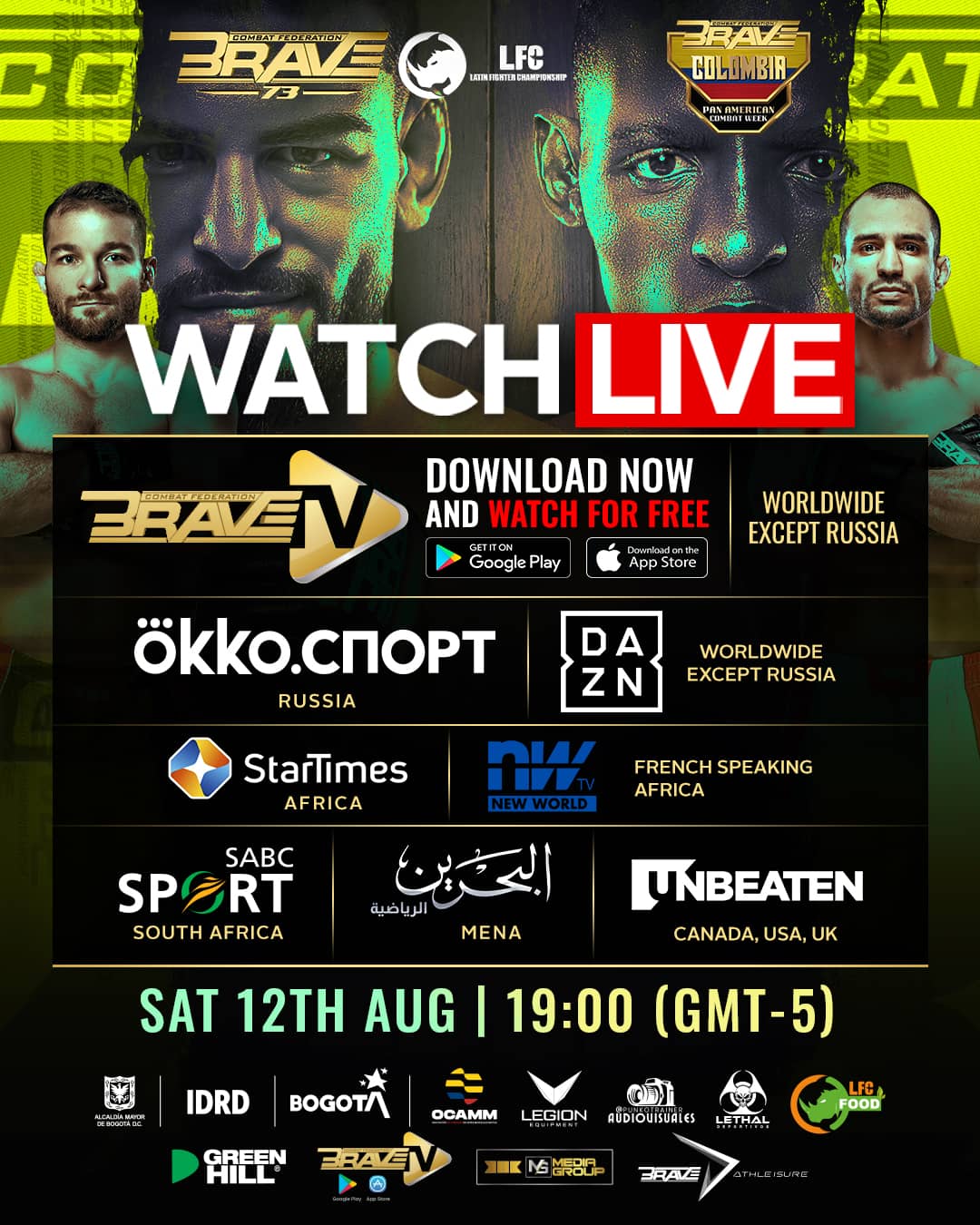 BRAVE CF 73: Start time, where to watch, and more