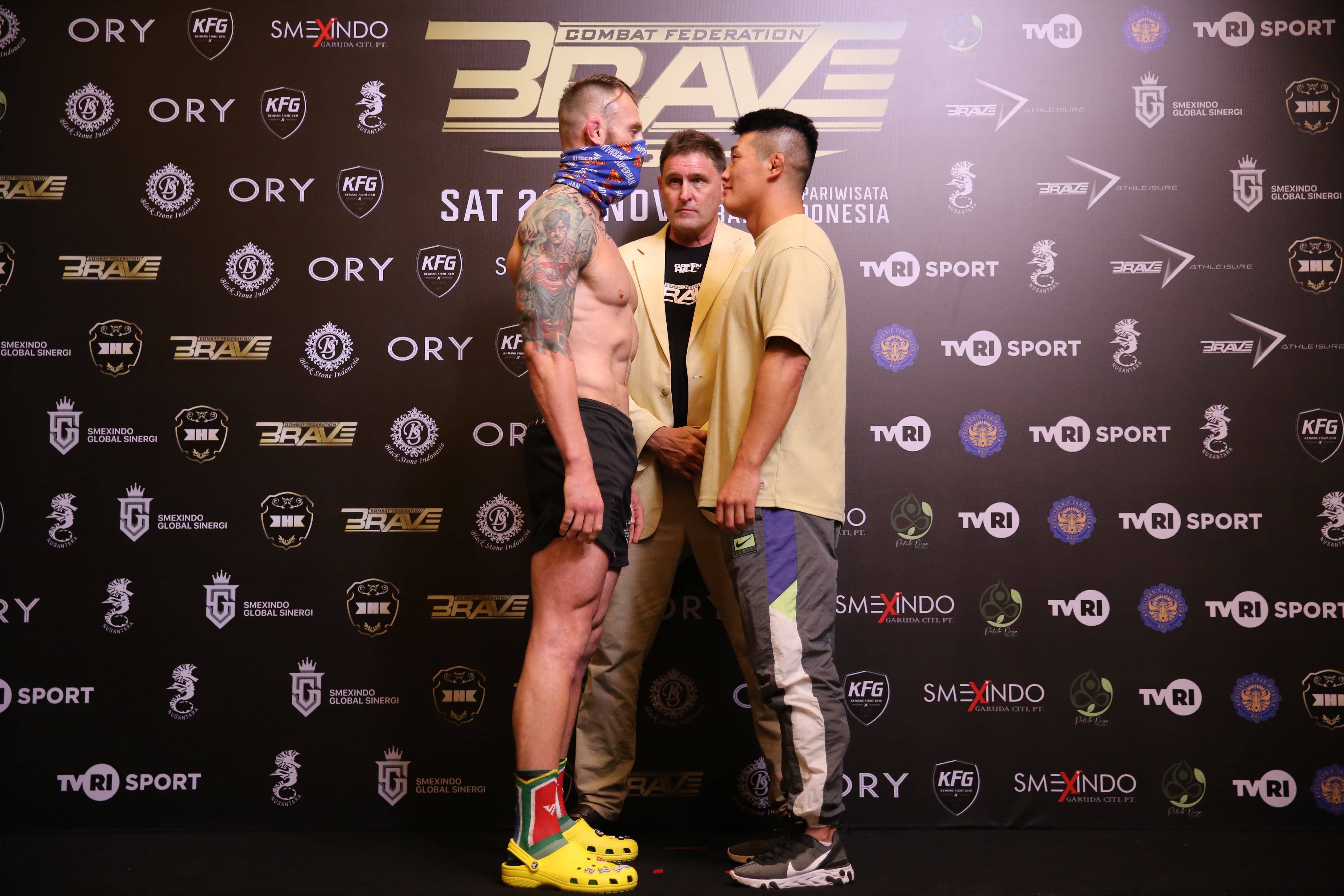 BRAVE CF 66: tense staredowns set the tone for a huge fight night in Bali
