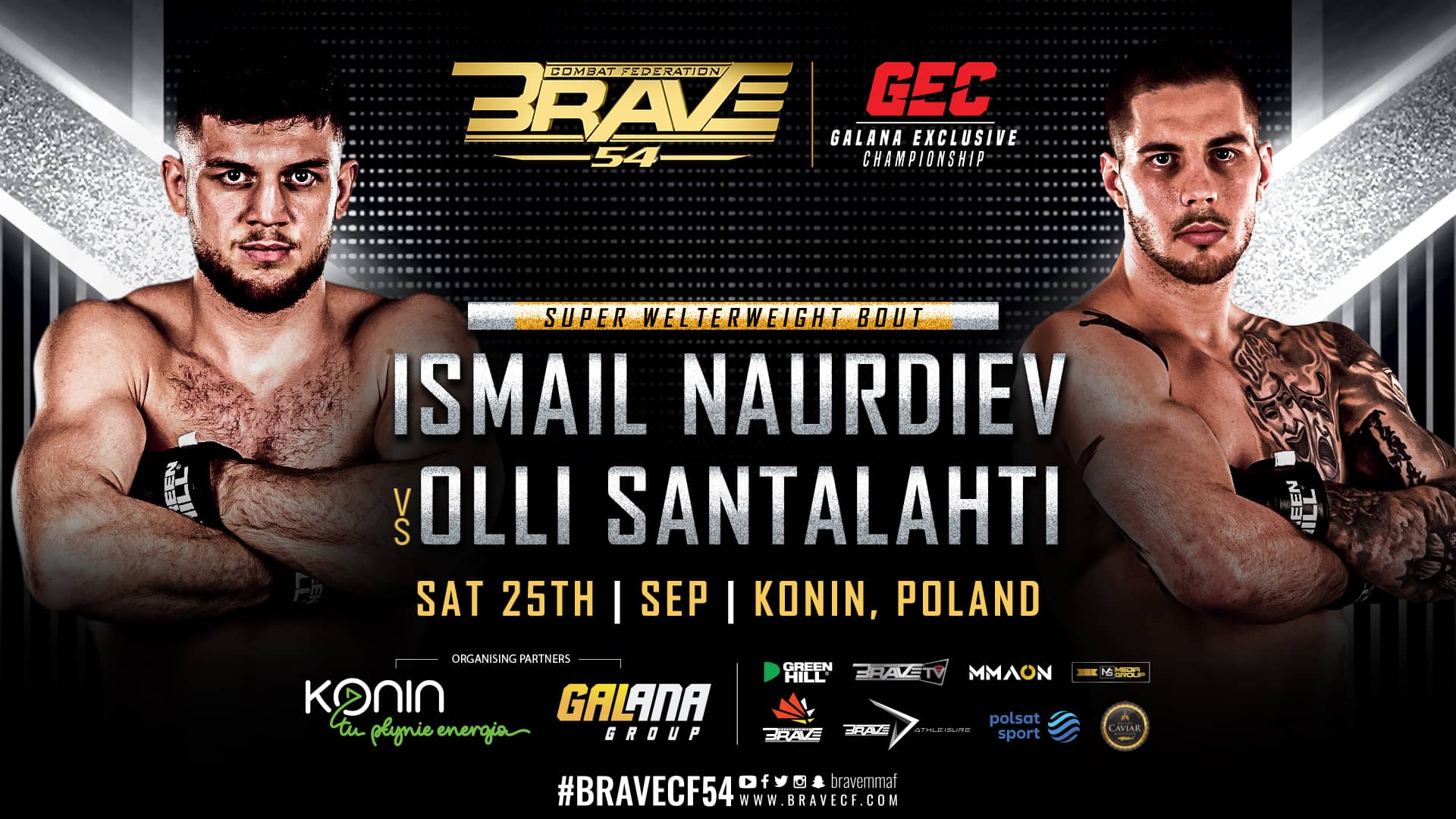 Ismail Naurdiev Faces Olli Santalahti At BRAVE CF 54 In Konin, Poland