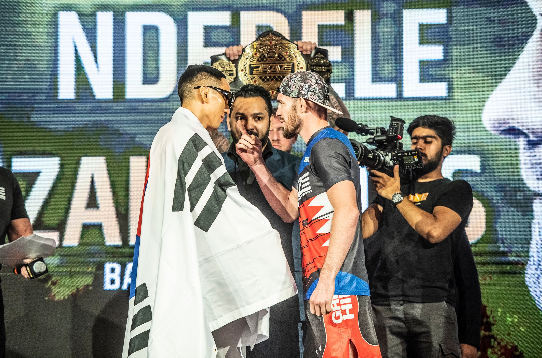 Sparks fly at BRAVE CF 64 Ceremonial Weigh-Ins