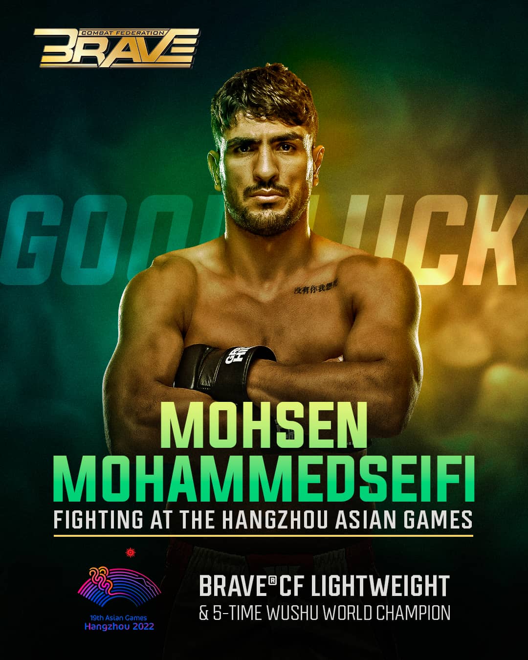 BRAVE CF fighter and Wushu legend Mohsen Mohammedseifi to go for fourth ...