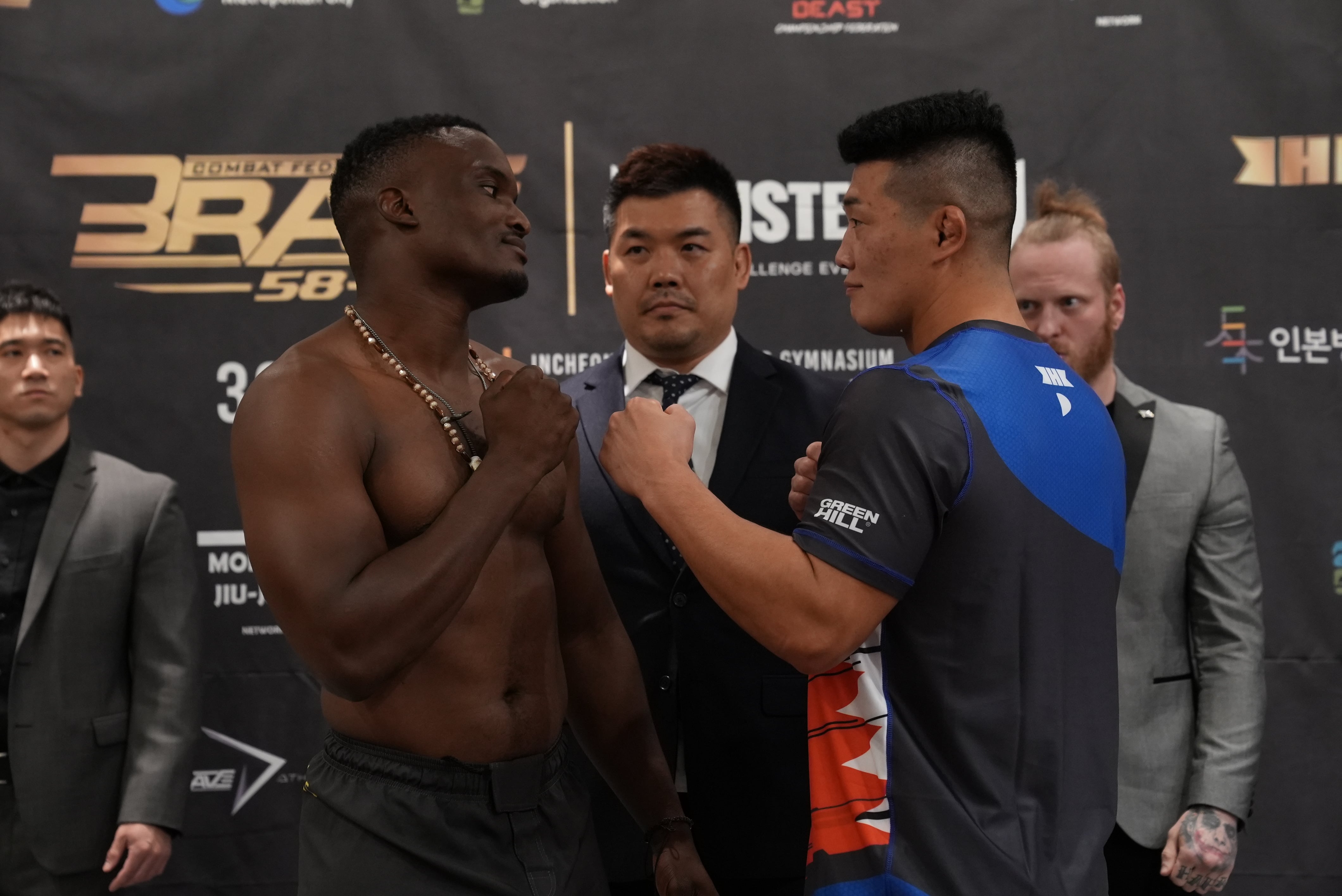 Intensity as BRAVE CF 58 fighters face off for last time before fight ...
