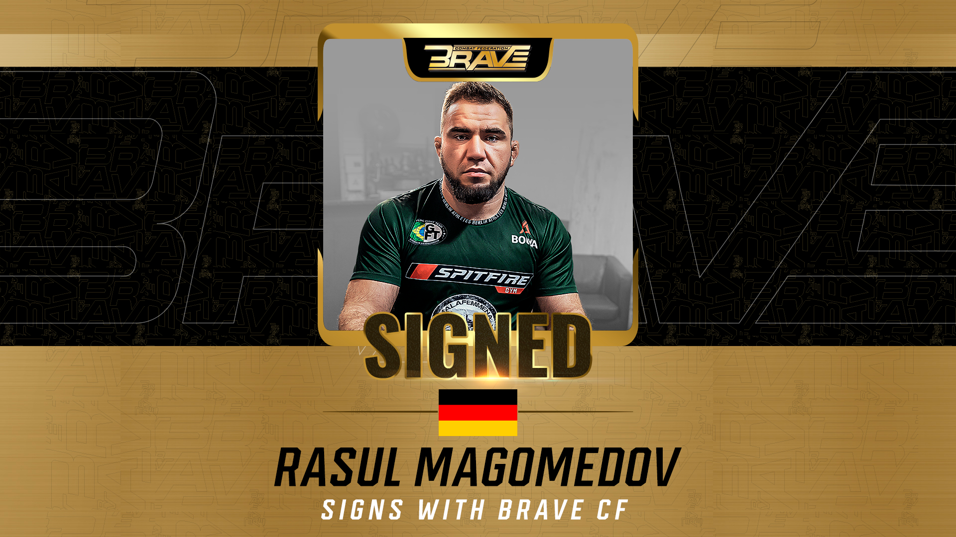 BRAVE Combat Federation signs undefeated German superstar Rasul Magomedov