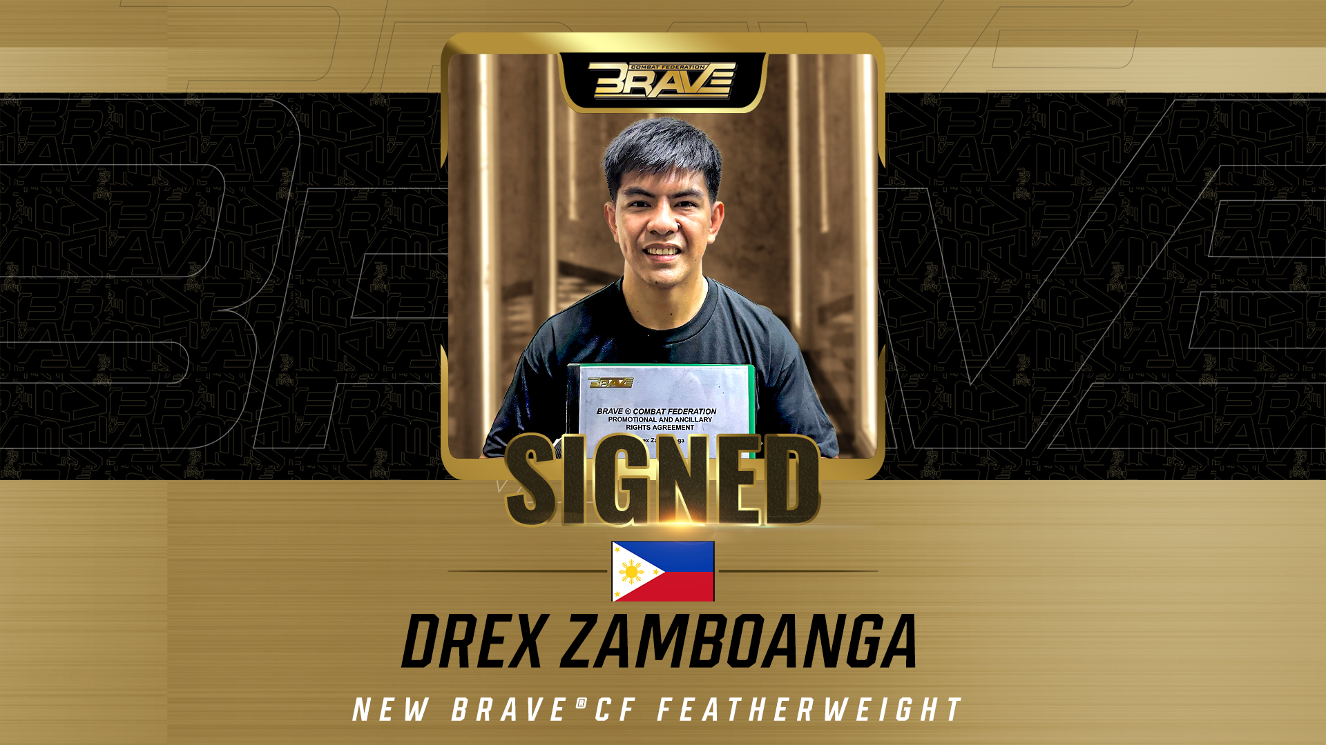 Filipino superstar Drex Zamboanga signs multi-fight deal with BRAVE ...