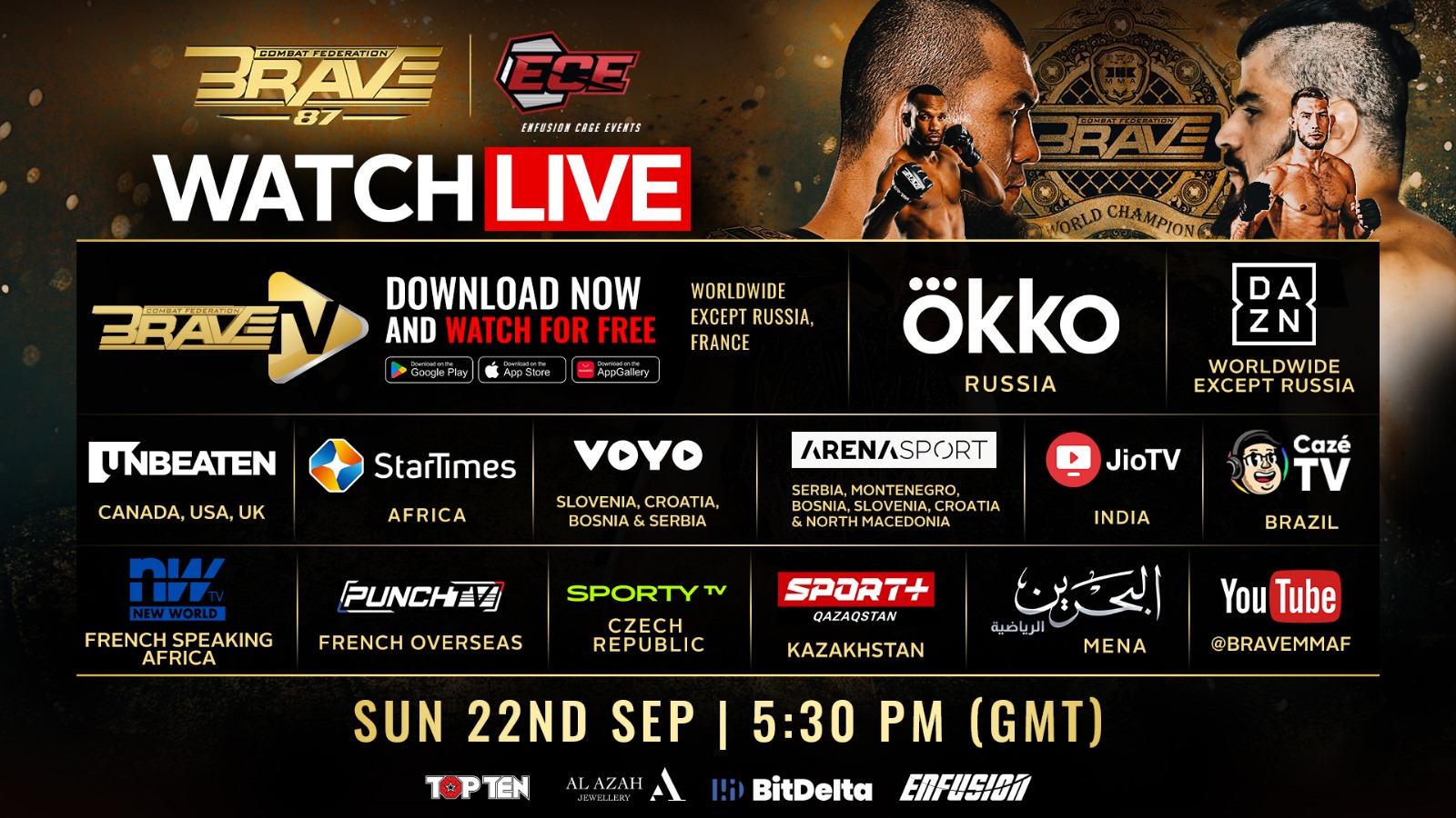 BRAVE CF 87: Start time, where to watch and more