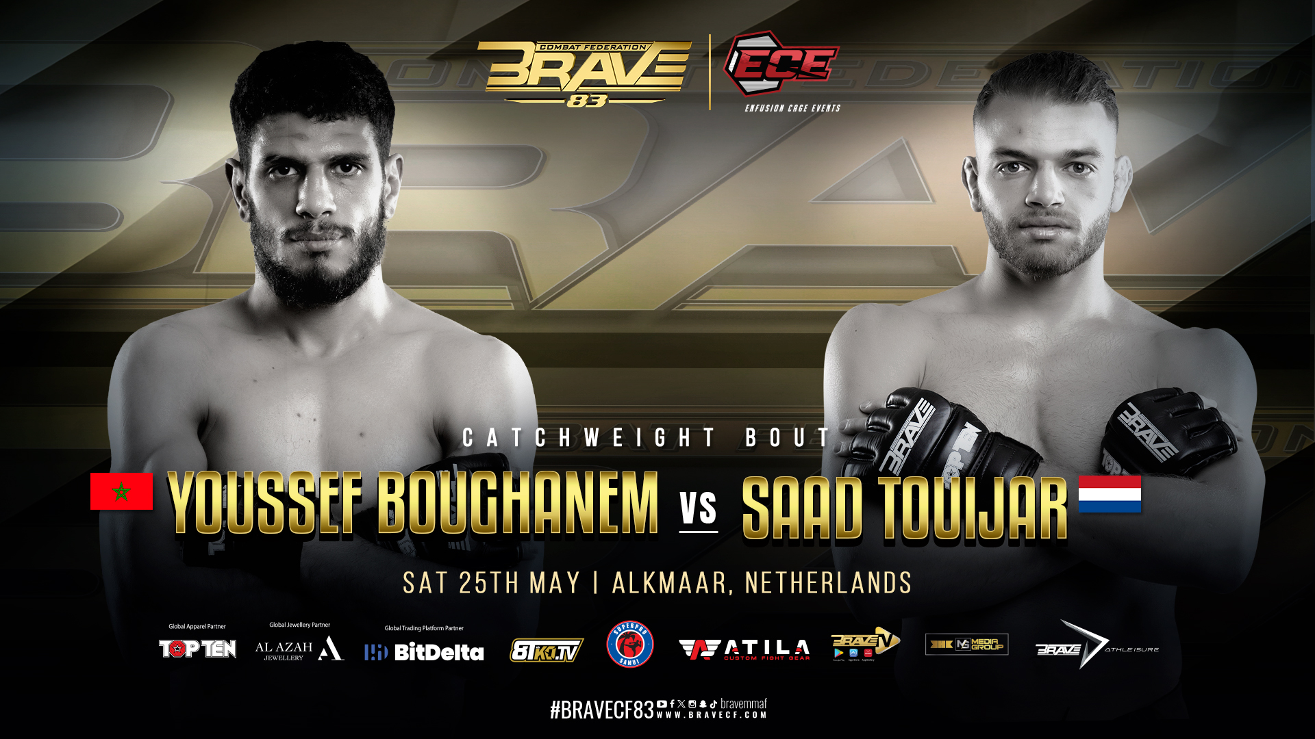Muay Thai legend Youssef Boughanem now faces Saad Touijar at BRAVE CF ...